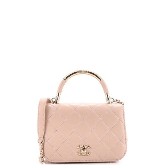 CHANEL | Bags | Chanel Carry Chic Flap Bag Quilted Lambskin Mini ...